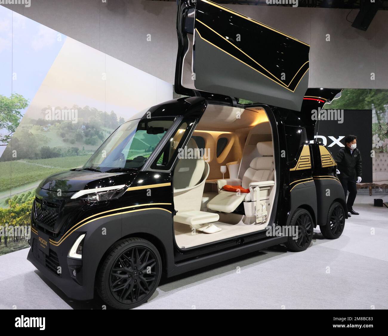 Chiba, Japan. 13th Jan, 2023. Japan's automobile giant Nissan Motor displays concept vehicle ...