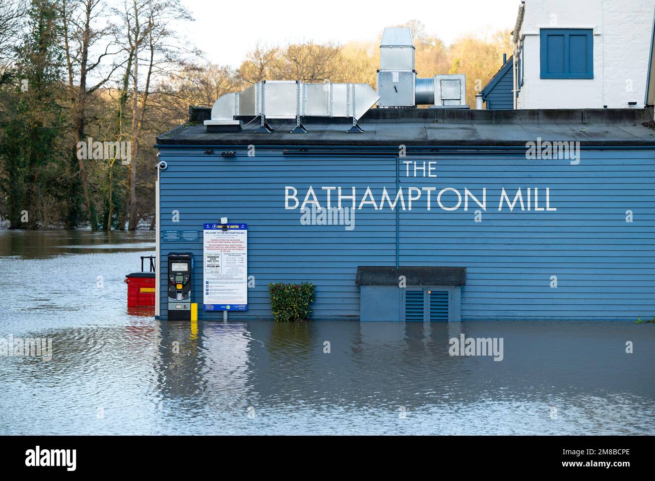 13.01.23. FLOODING SOMERSET. *pub name correction* The flooded ...