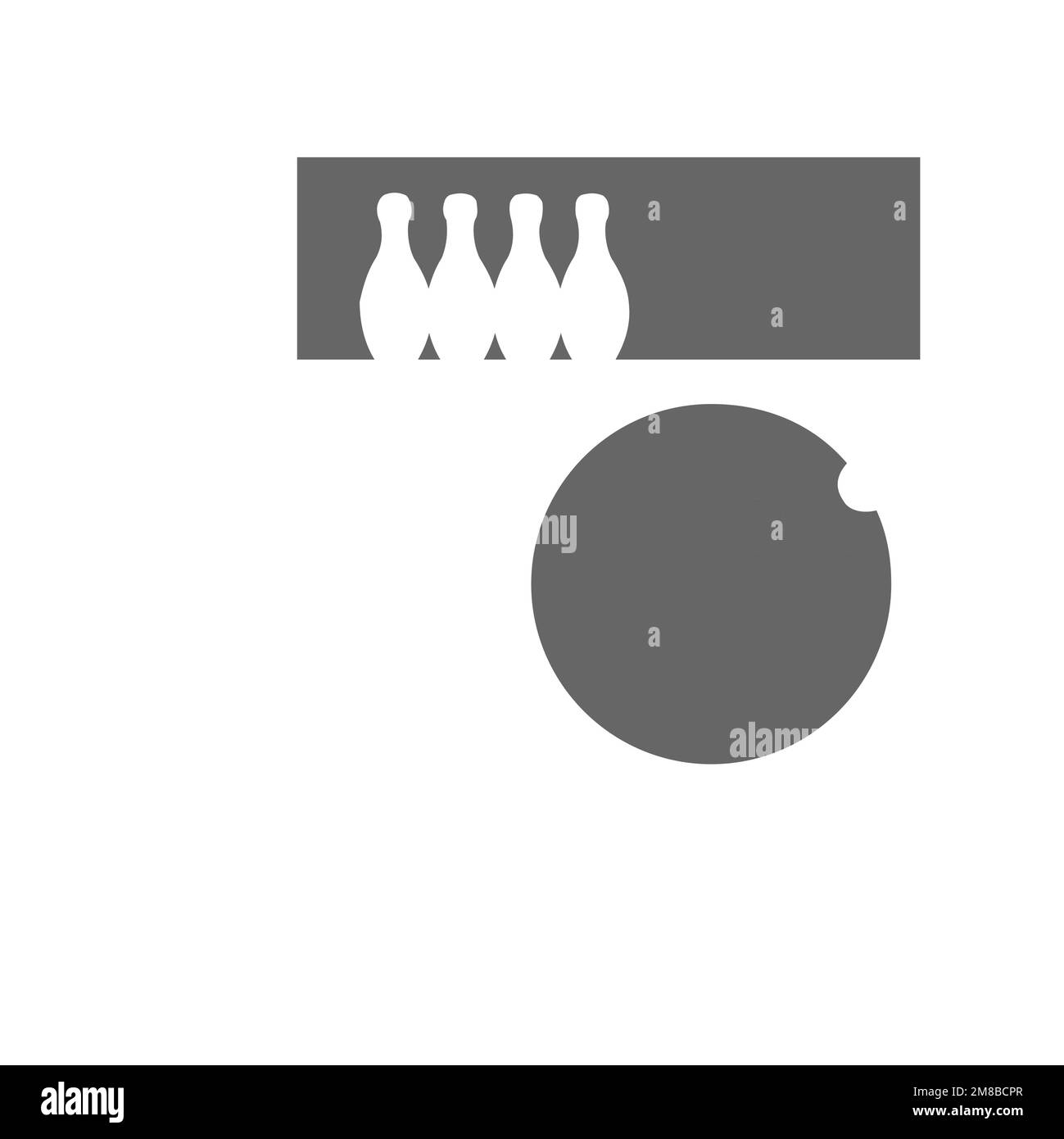 Bowling icons, graphic resource templates, vector illustrations Stock ...