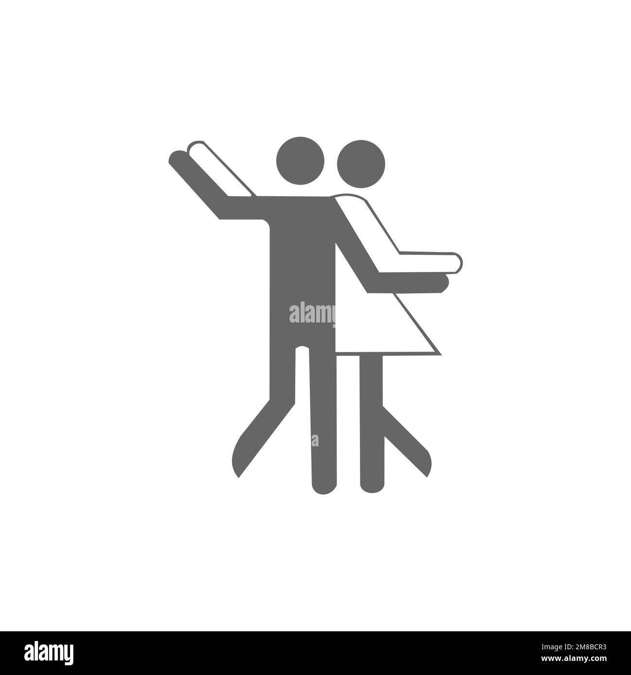 Dance icon concept Black and White Stock Photos & Images - Alamy