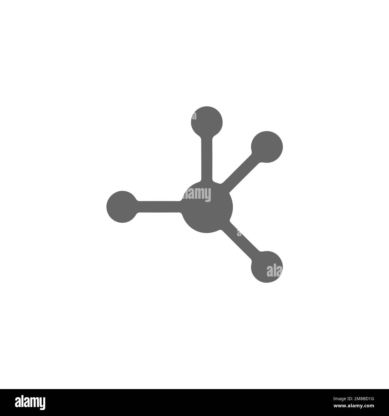 Molecular model icon, graphic resource template, vector illustration ...