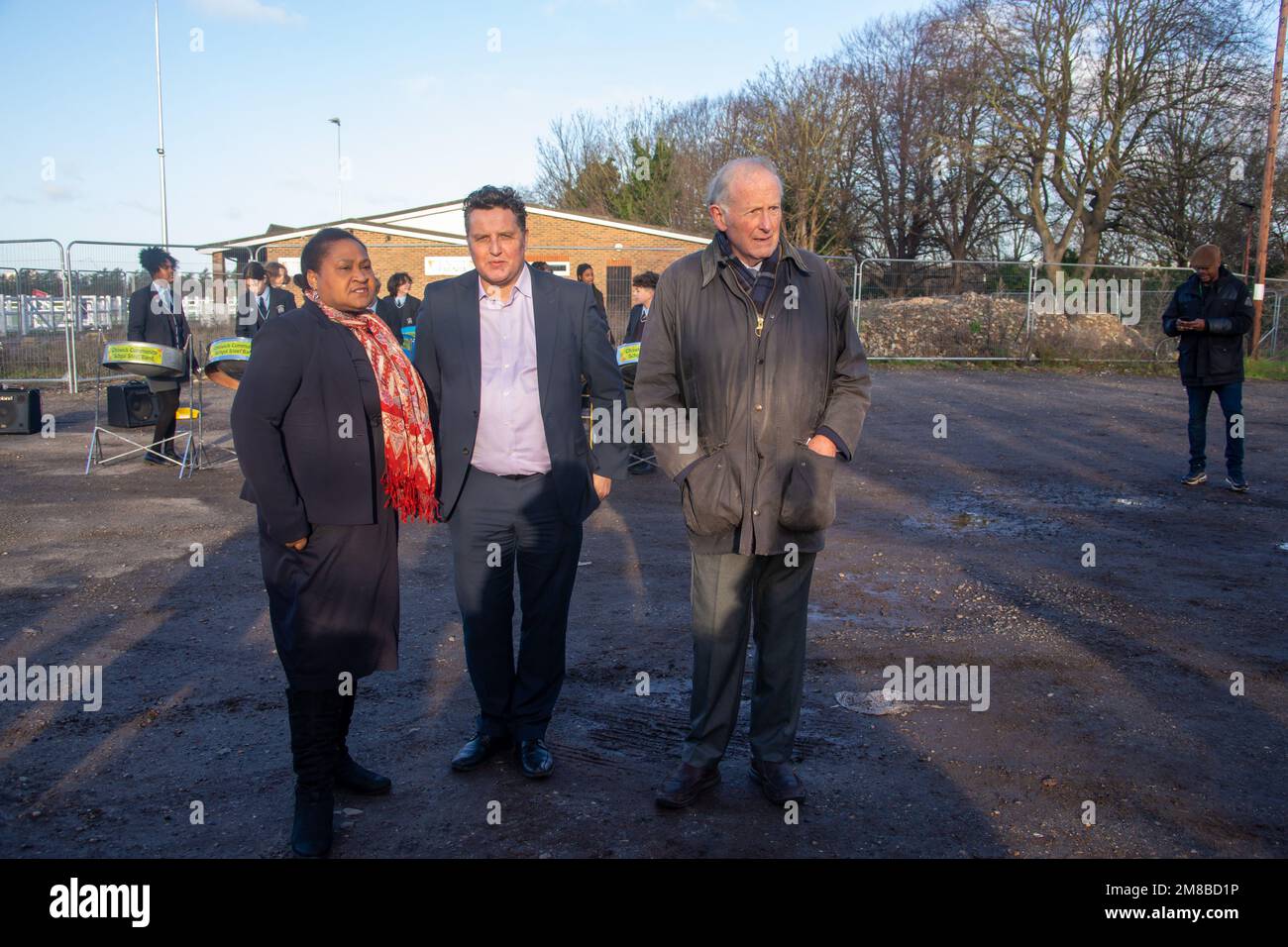 London, UK. 13th Jan, 2023. Dukes Meadows Bridge Opens Improved Thames ...
