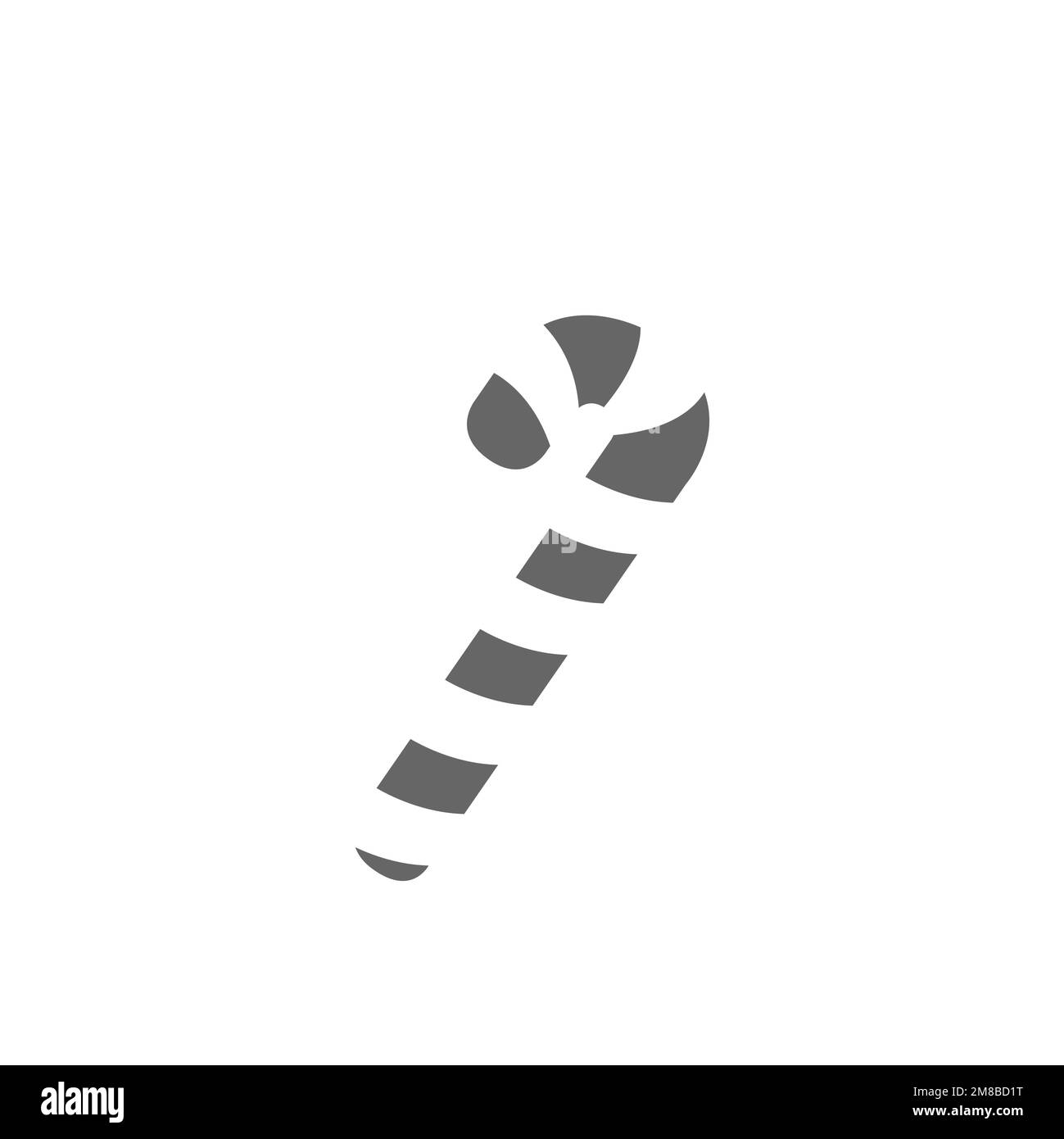 Christmas cane icon, graphic resource template, vector illustration ...