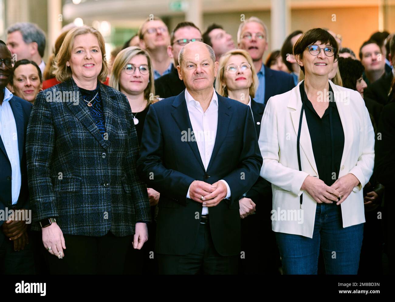 Berlin, Germany. 13th Jan, 2023. Bundestag President Bärbel Bas (l-r ...
