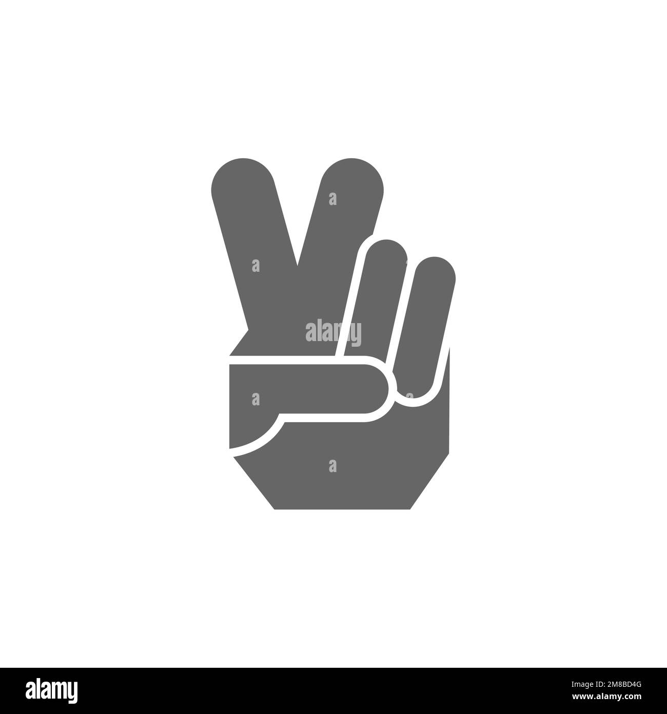 Ya gesture icon, graphics resource template, vector illustration Stock ...