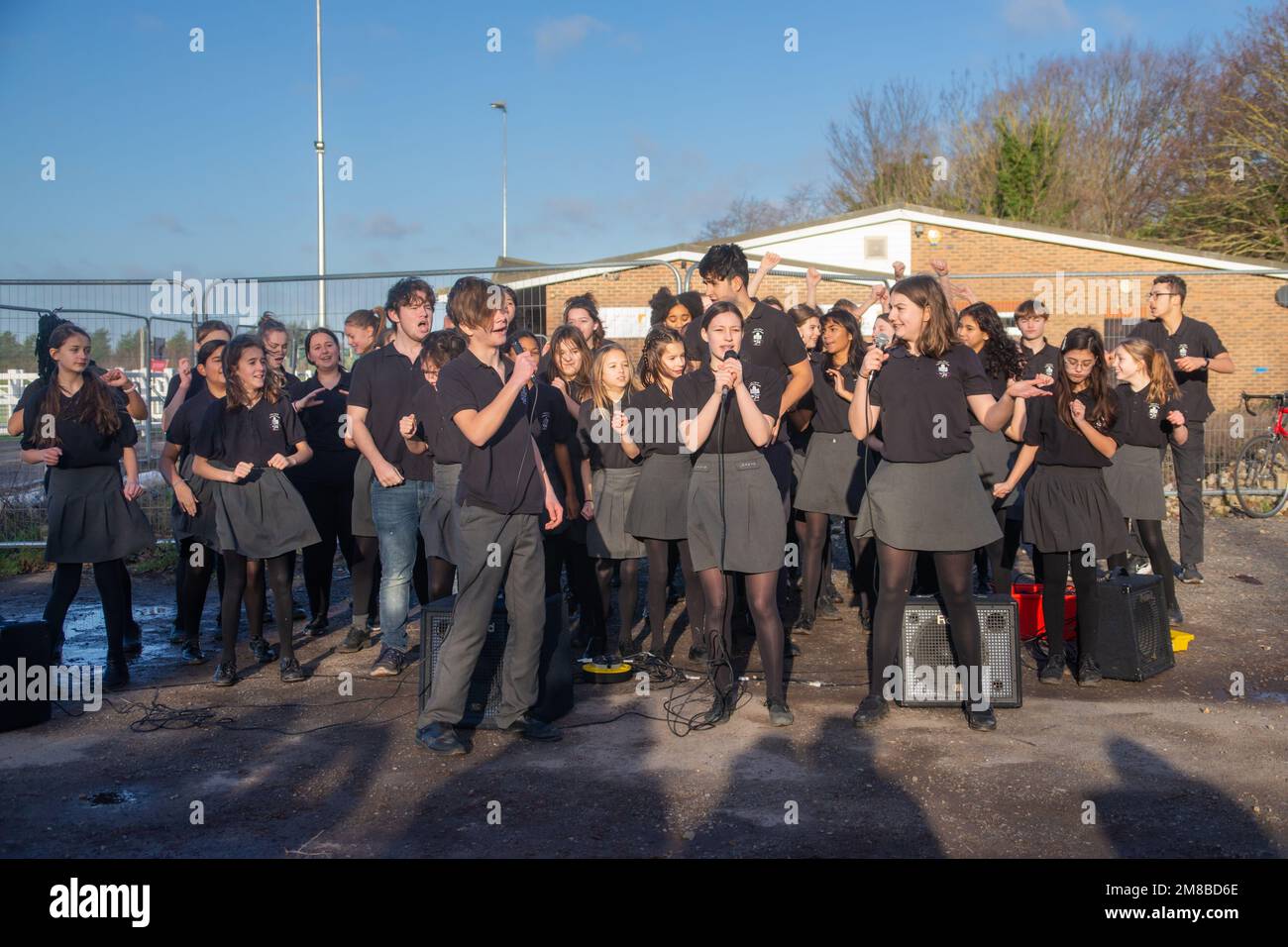 London, UK. 13th Jan, 2023. Dukes Meadows Bridge Opens Improved Thames ...