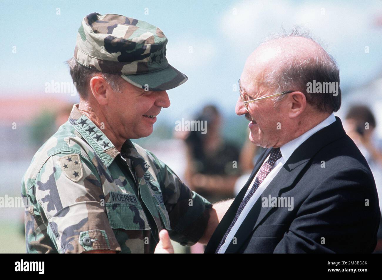 General Frederick Woerner, Commander-in-CHIEF, US Southern Command ...
