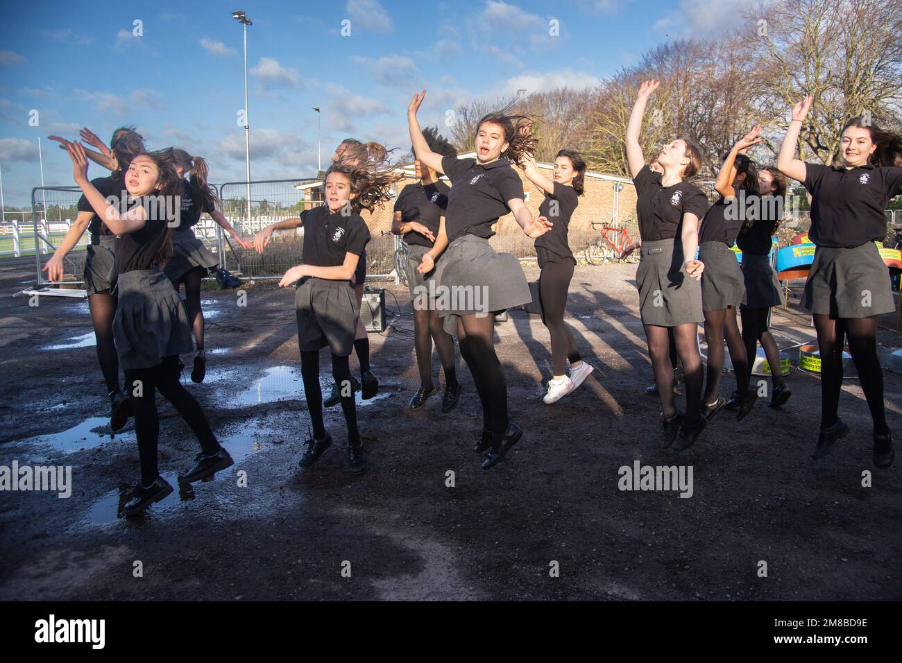 London, UK. 13th Jan, 2023. Dukes Meadows Bridge Opens Improved Thames ...