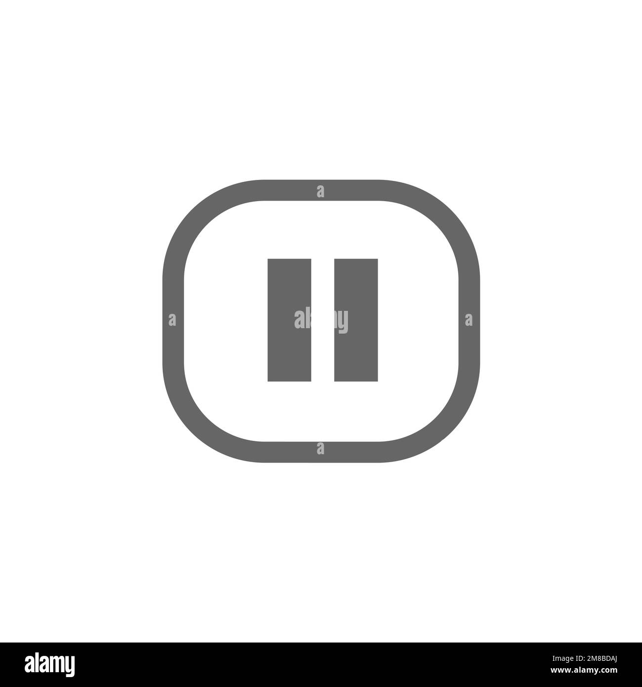 Pause icon, graphic resource template, vector illustration Stock Vector ...