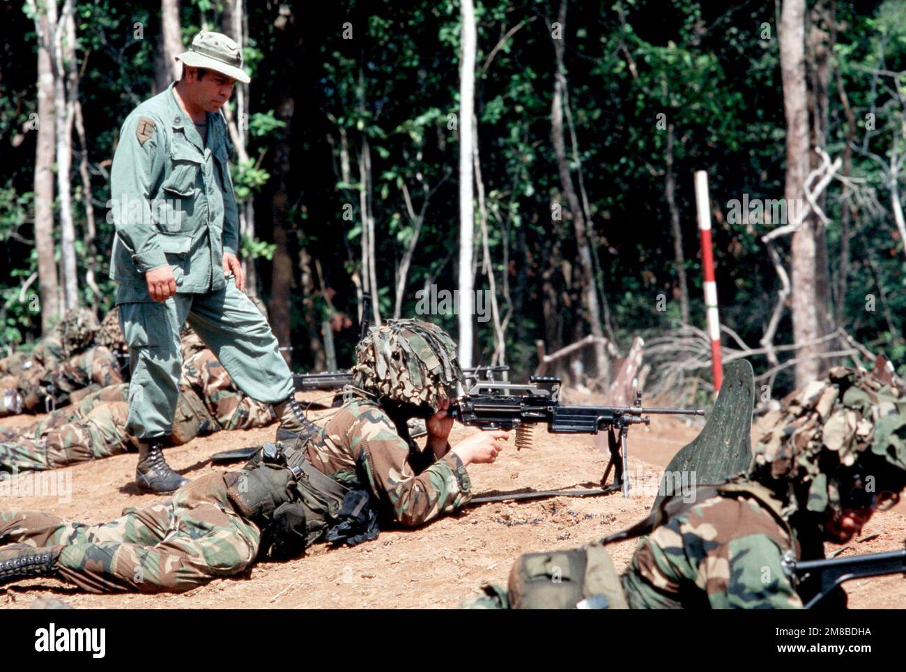 Sergeant 1ST Class G. Simon III, from Headquarters, Jungle Operations ...