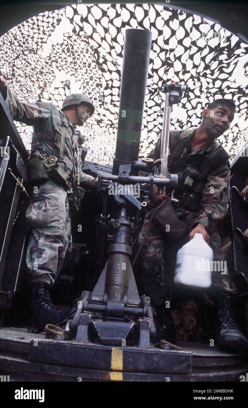 Sergeant Daniel W. Blake, left, and Private Joe Montoya of Headquarters ...