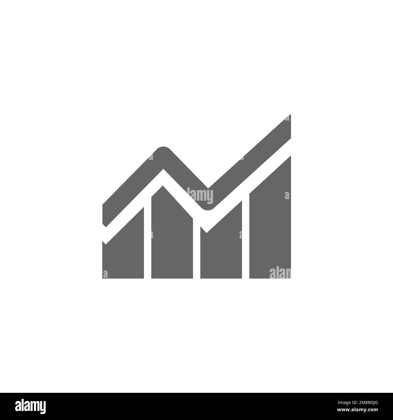 Column chart icon, graphic resource template, vector illustration Stock ...