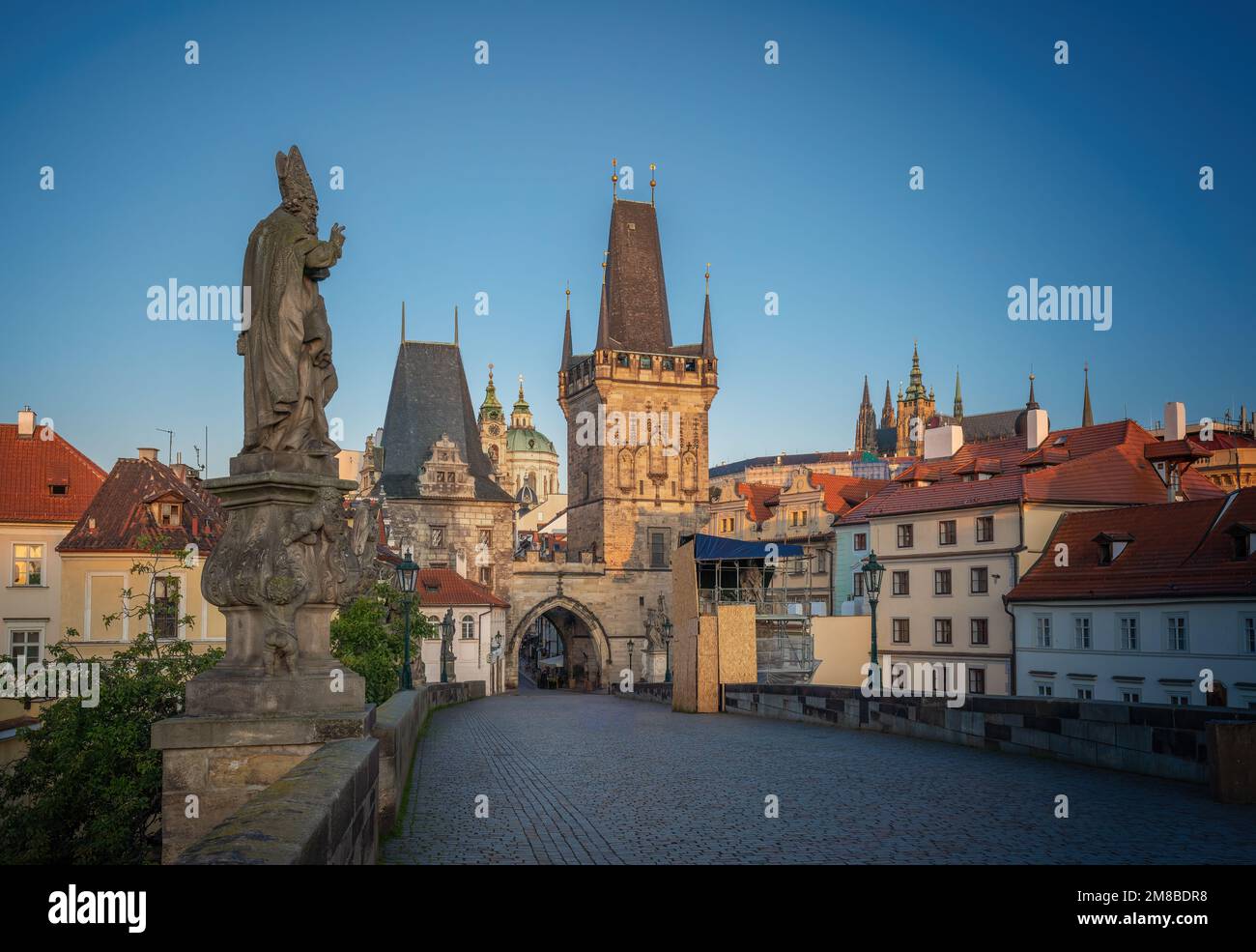 Charles Bridge and Lesser Town Bridge Tower - Prague, Czech Republic ...