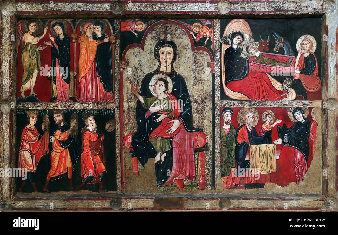 Front face of a medieval altar in Barcelona. From National Museum of ...