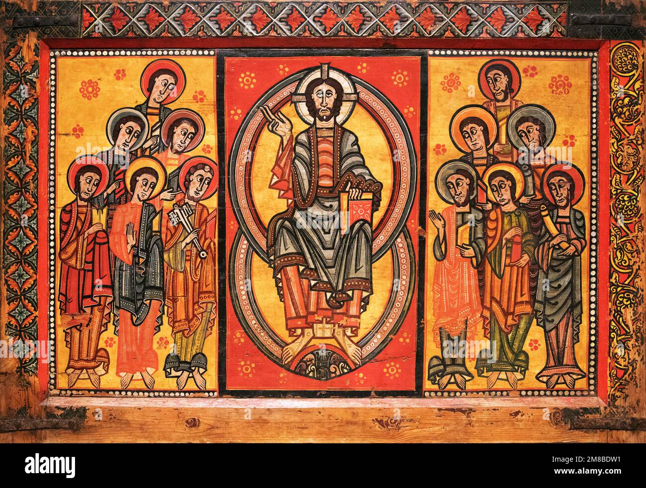 Front face of medieval altar in Barcelona. From National Museum of Art ...