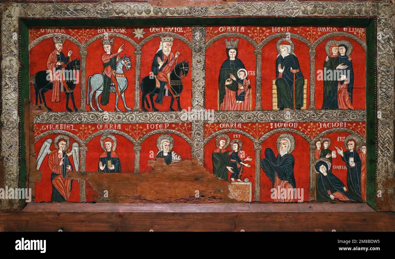 Front of a medieval altar in Barcelona. From National Museum of Art of ...
