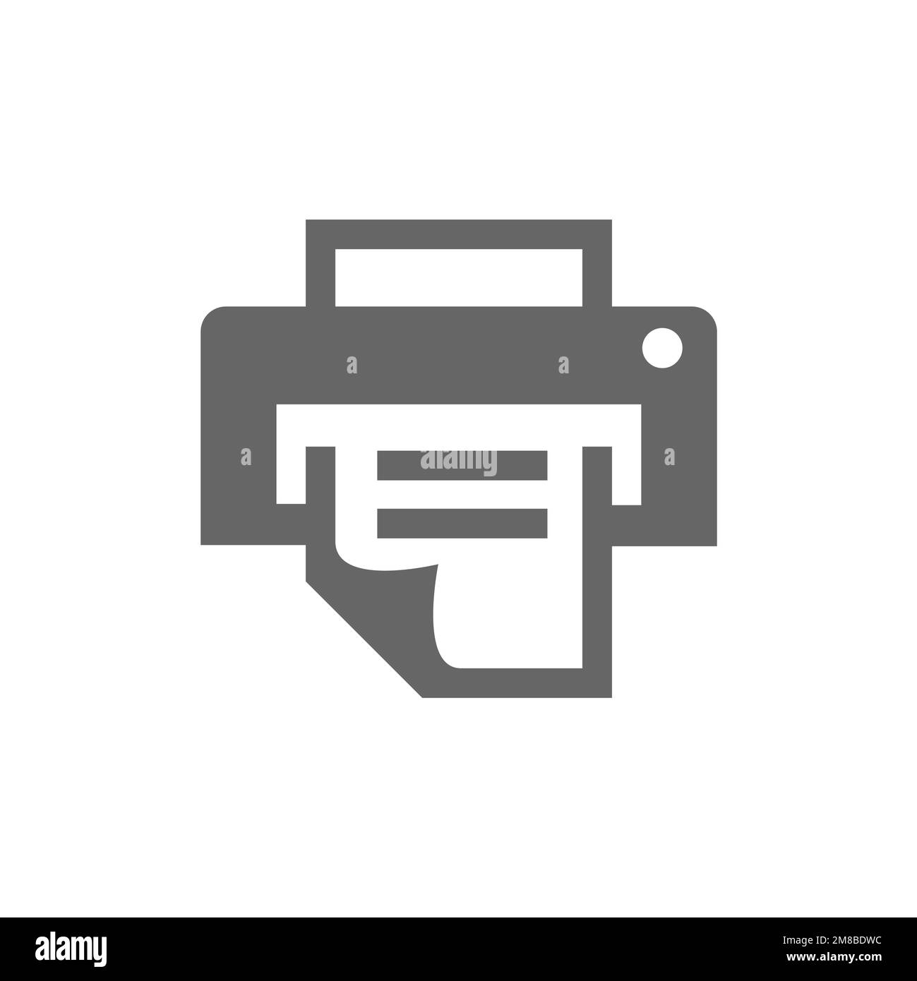 Printout icons, graphic resource templates, vector illustrations Stock ...