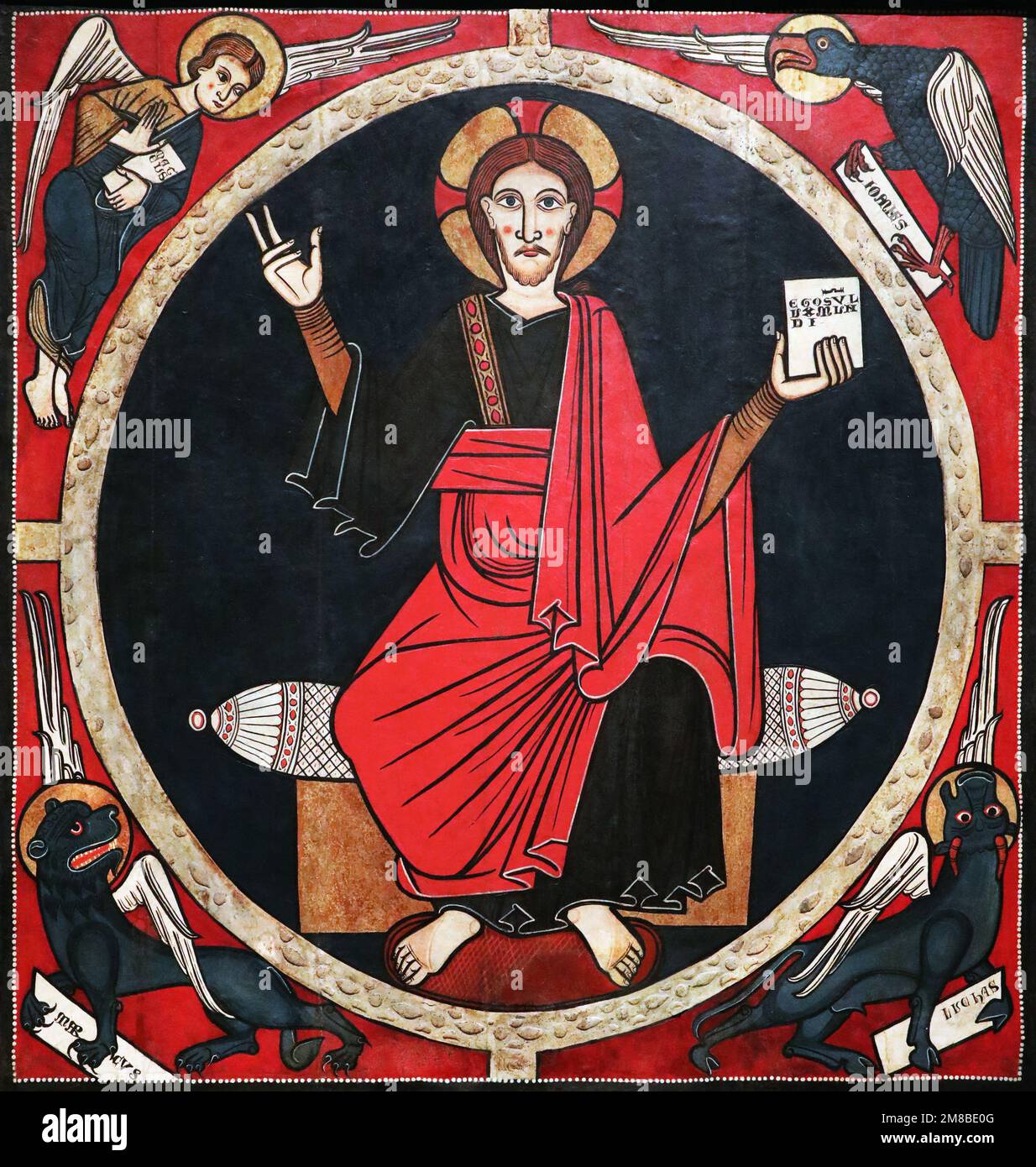 Jesus Christ from a medieval altar in Barcelona. From National Museum ...