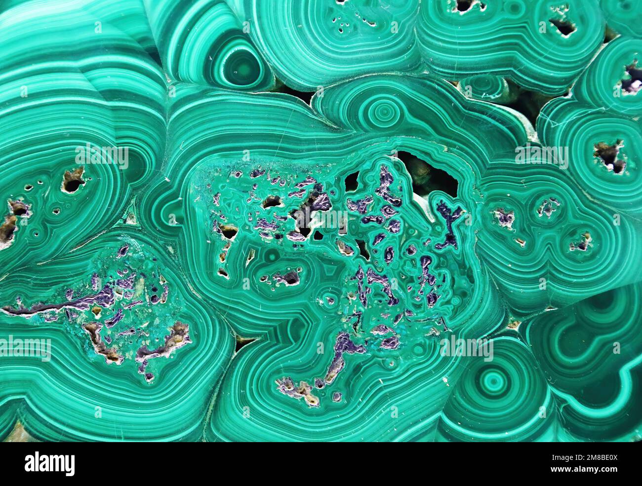 Malachite slice as a background Stock Photo - Alamy