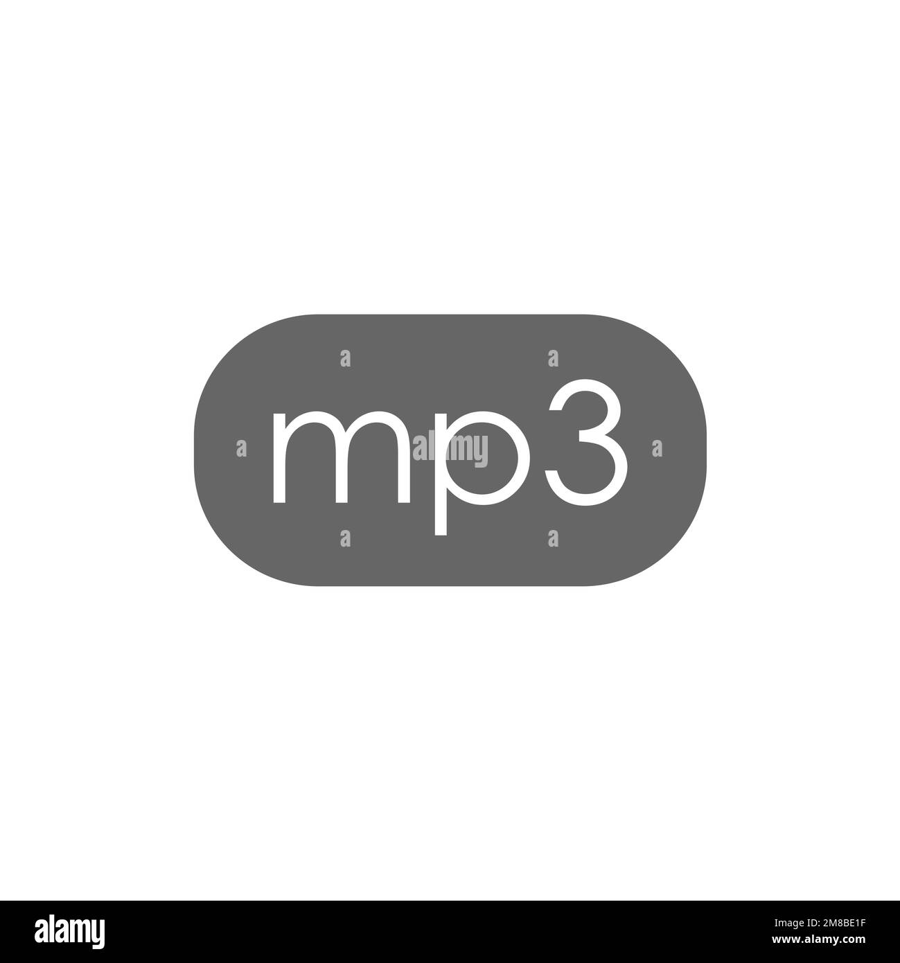 MP3 icon, graphics resource template, vector illustration Stock Vector ...