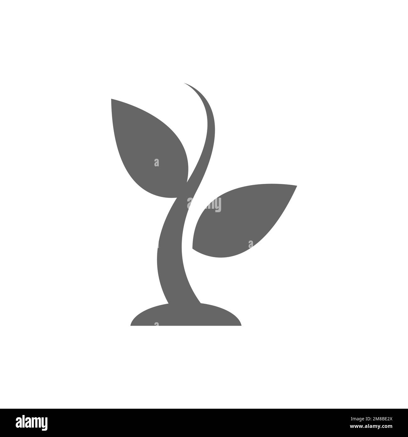 Seedling icon, graphic resource template, vector illustration Stock ...