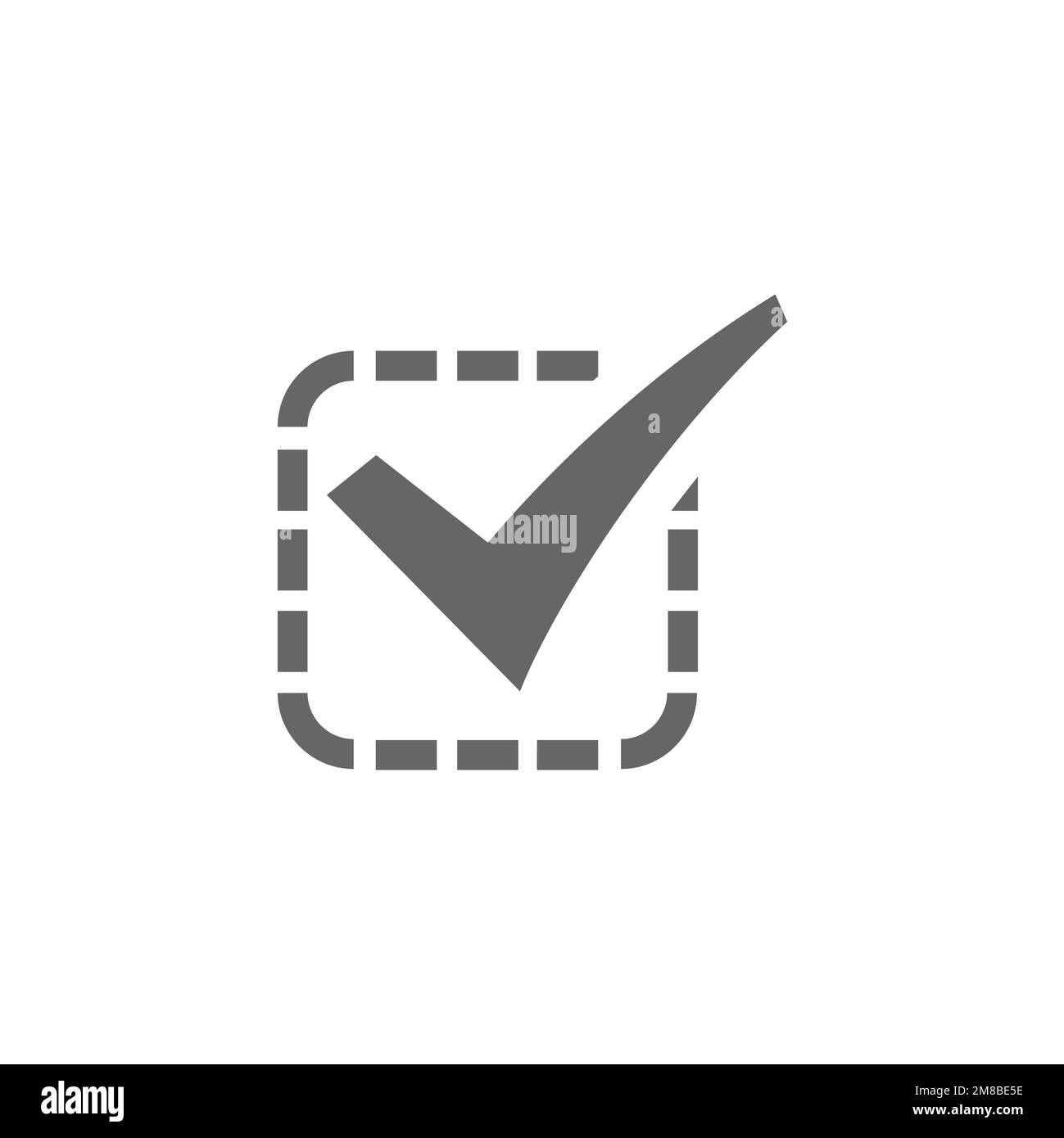 Tick icon, graphic resource template, vector illustration Stock Vector ...