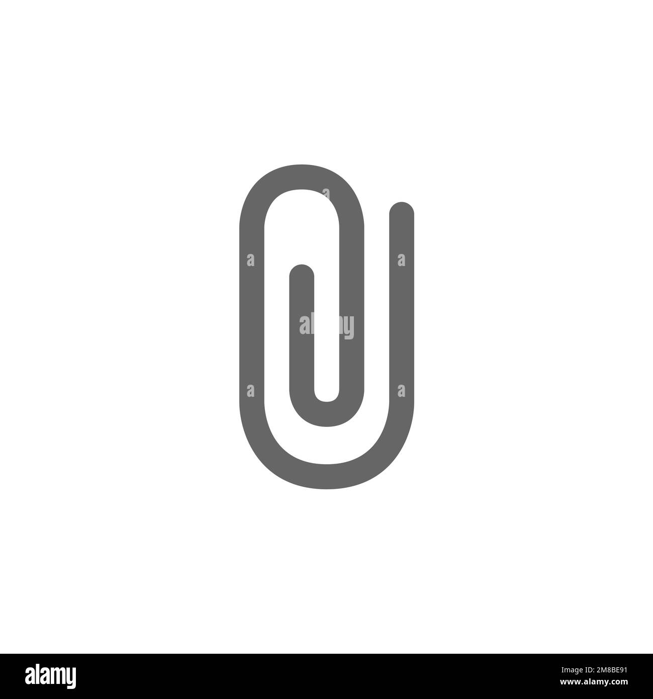 Paper clip icon, graphic resource template, vector illustration Stock ...