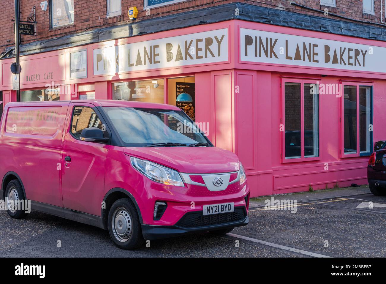 Pink Lane Bakery in the Jesmond area of the city of Newcastle upon Tyne ...