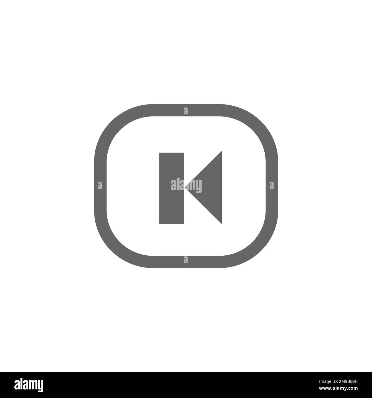 Previous icon, graphic resource template, vector illustration Stock ...