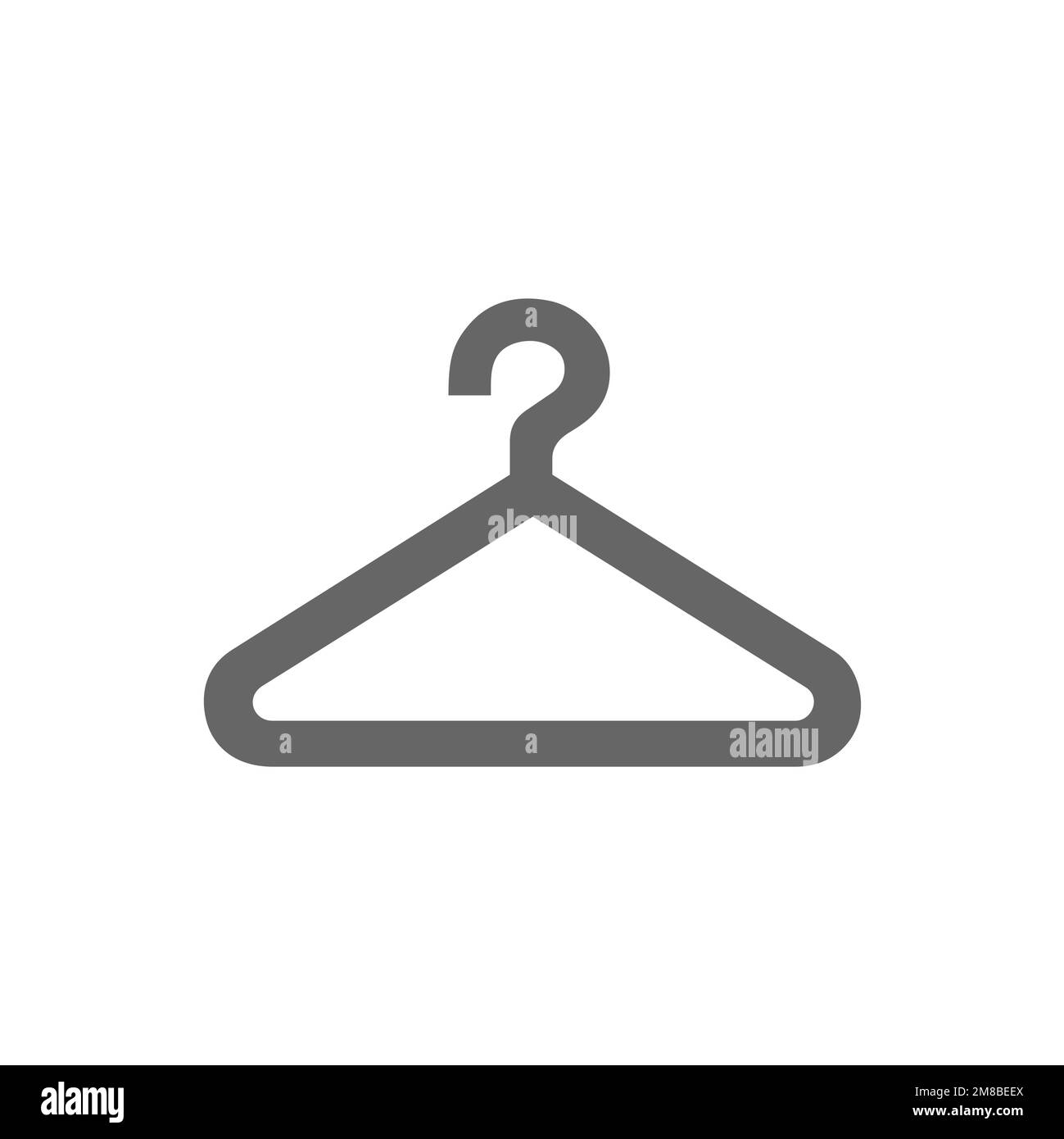 Clothes hanger icon, graphic resource template, vector illustration ...