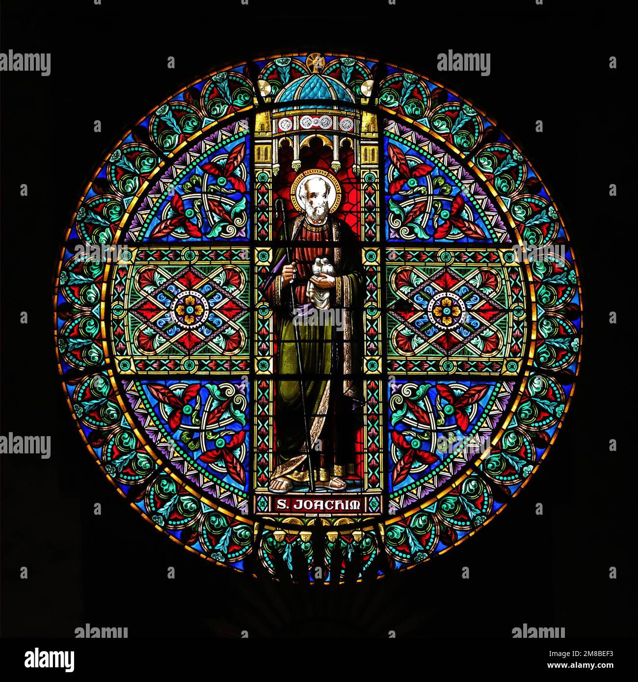 Ancient church stained glass window hi-res stock photography and images ...