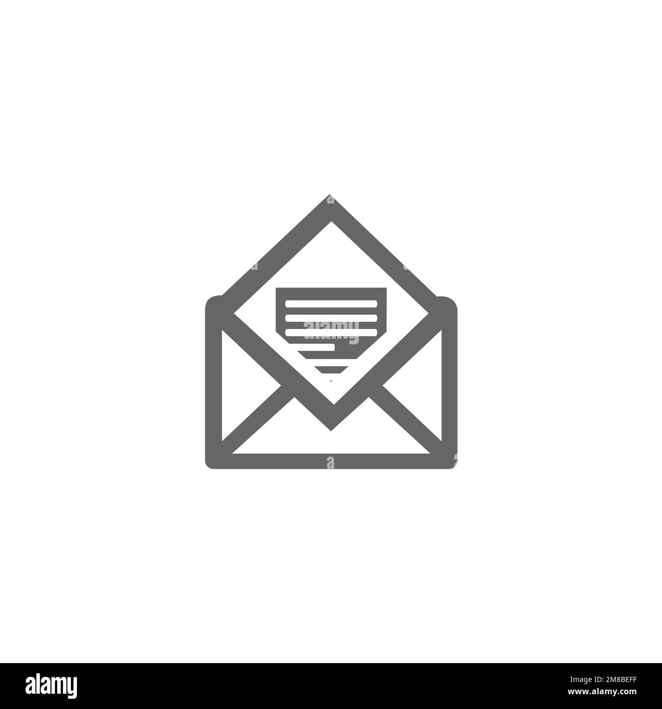 Letter icon, graphic resource template, vector illustration Stock ...