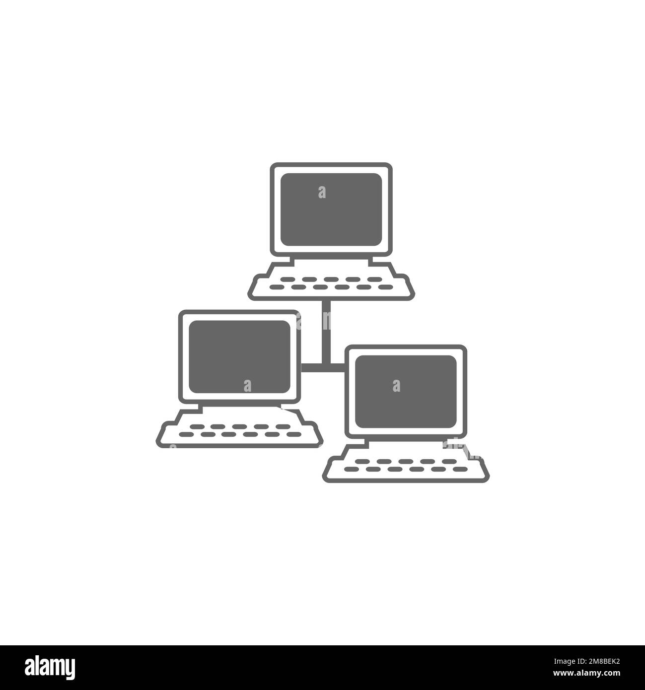 LAN icons, graphics resource templates, vector illustrations Stock ...