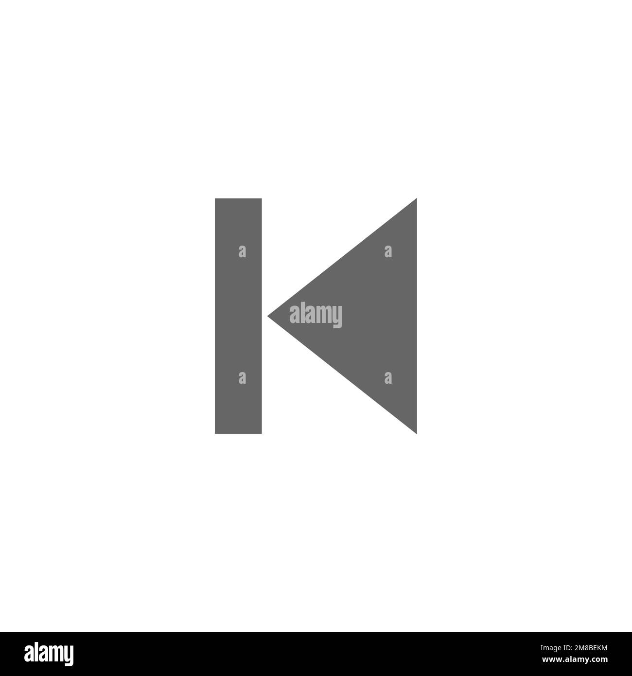 Symbol previous Black and White Stock Photos & Images - Alamy