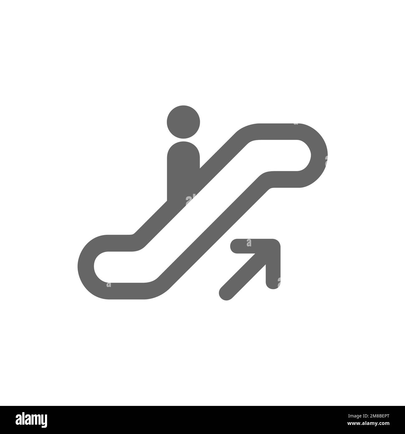 Escalator up icon, graphic resource template, vector illustration Stock ...