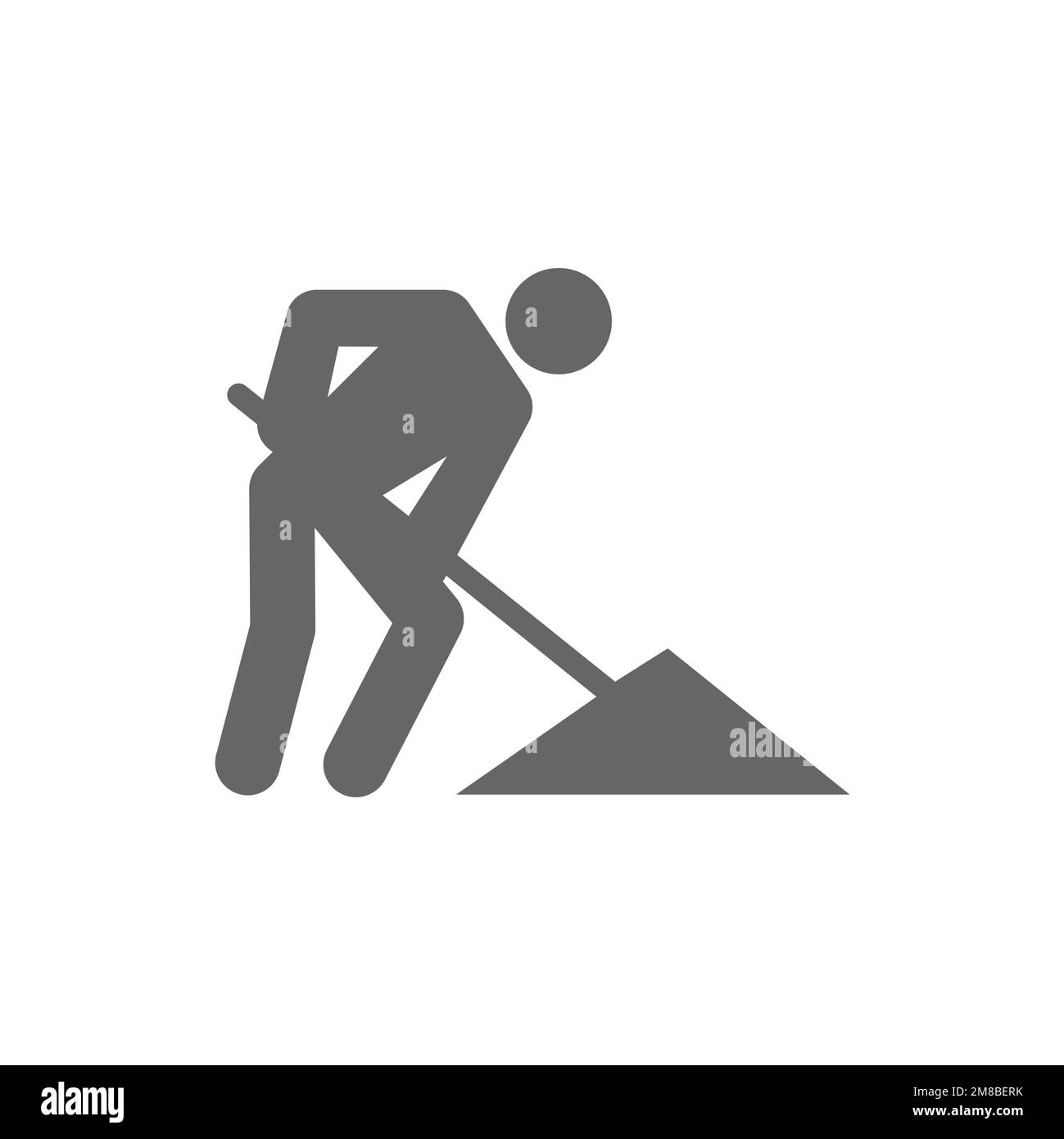 Worker construction icon, graphic resource template, vector ...