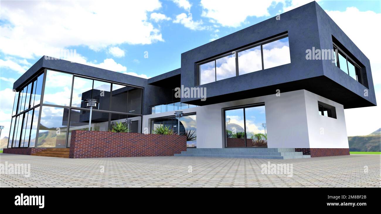 Trending design of the unusual family dwelling for people with high ...