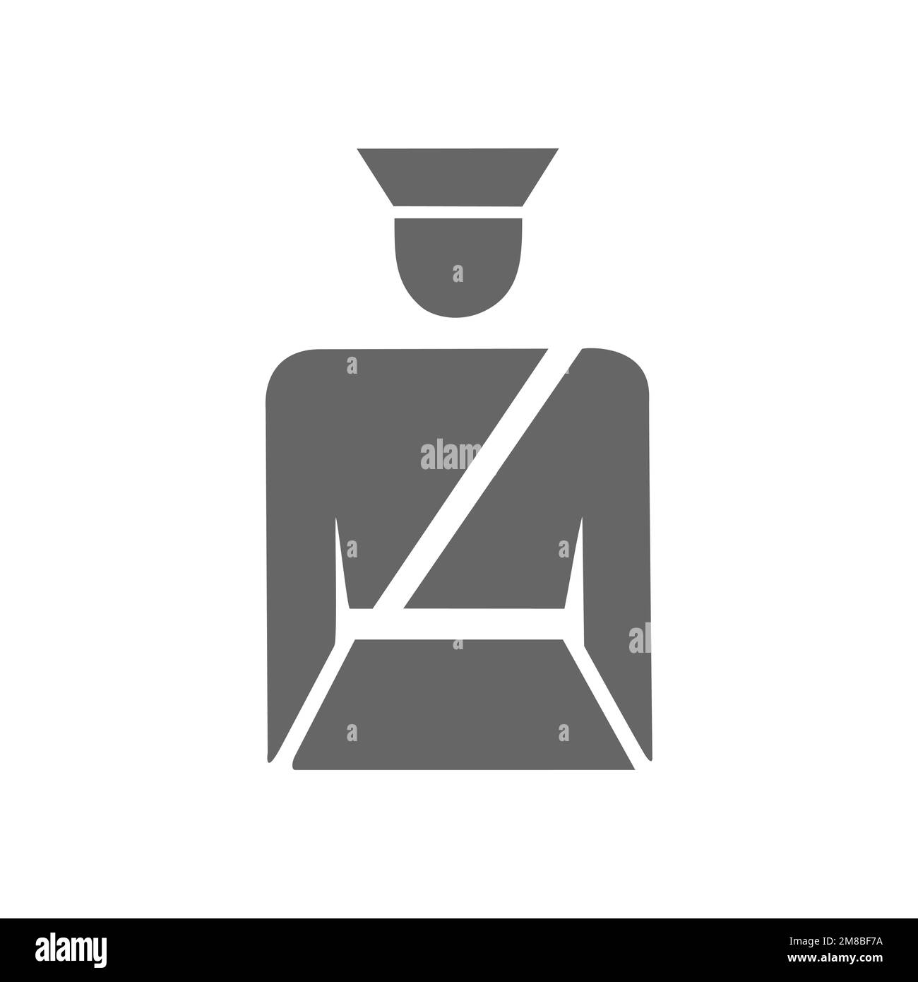 Traffic police icon, graphic resource template, vector illustration ...