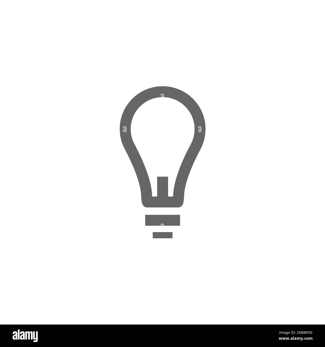 Light bulb icon, graphic resource template, vector illustration Stock ...