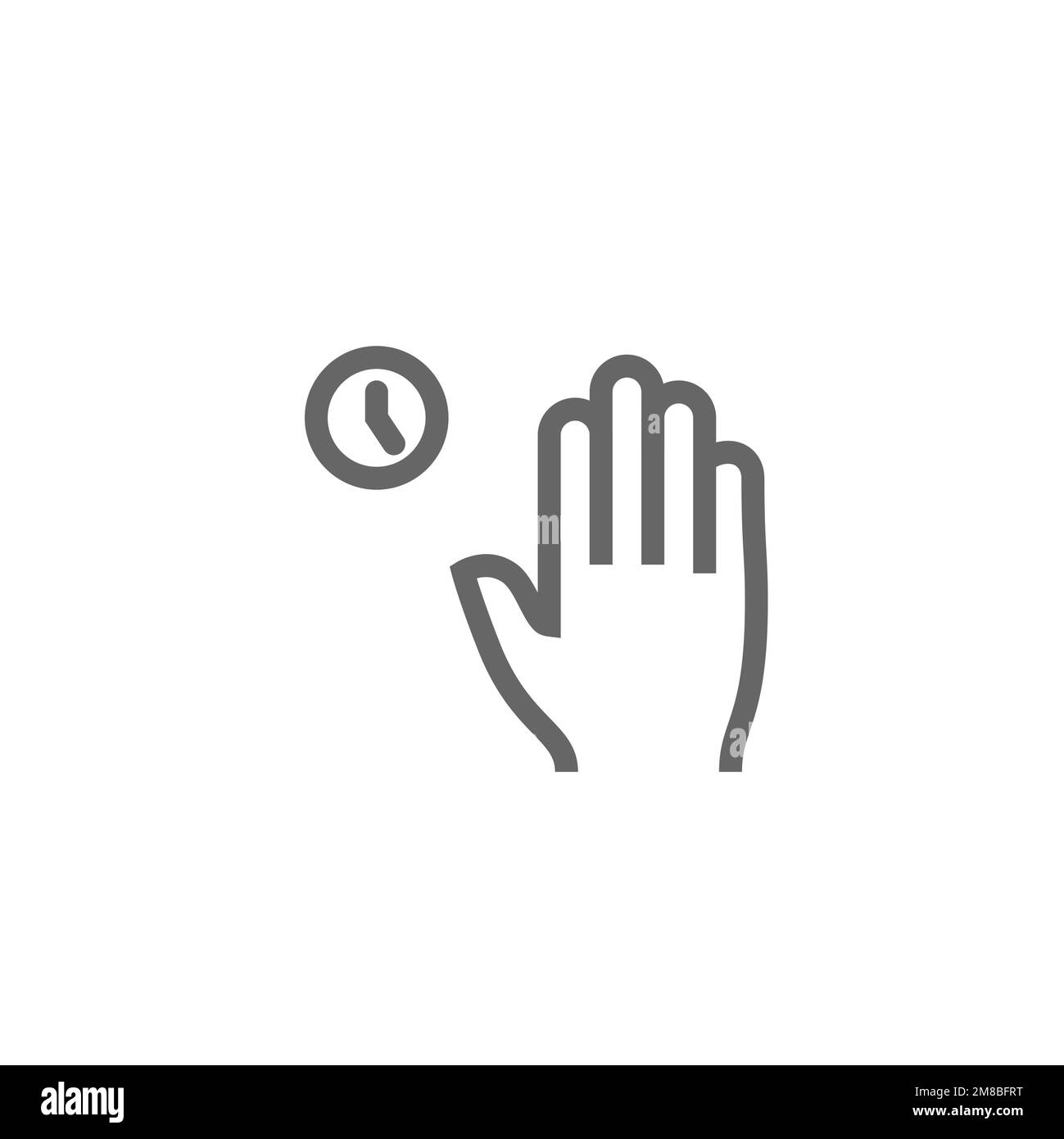 Palm Wait gesture icon, graphics resource template, vector illustration ...
