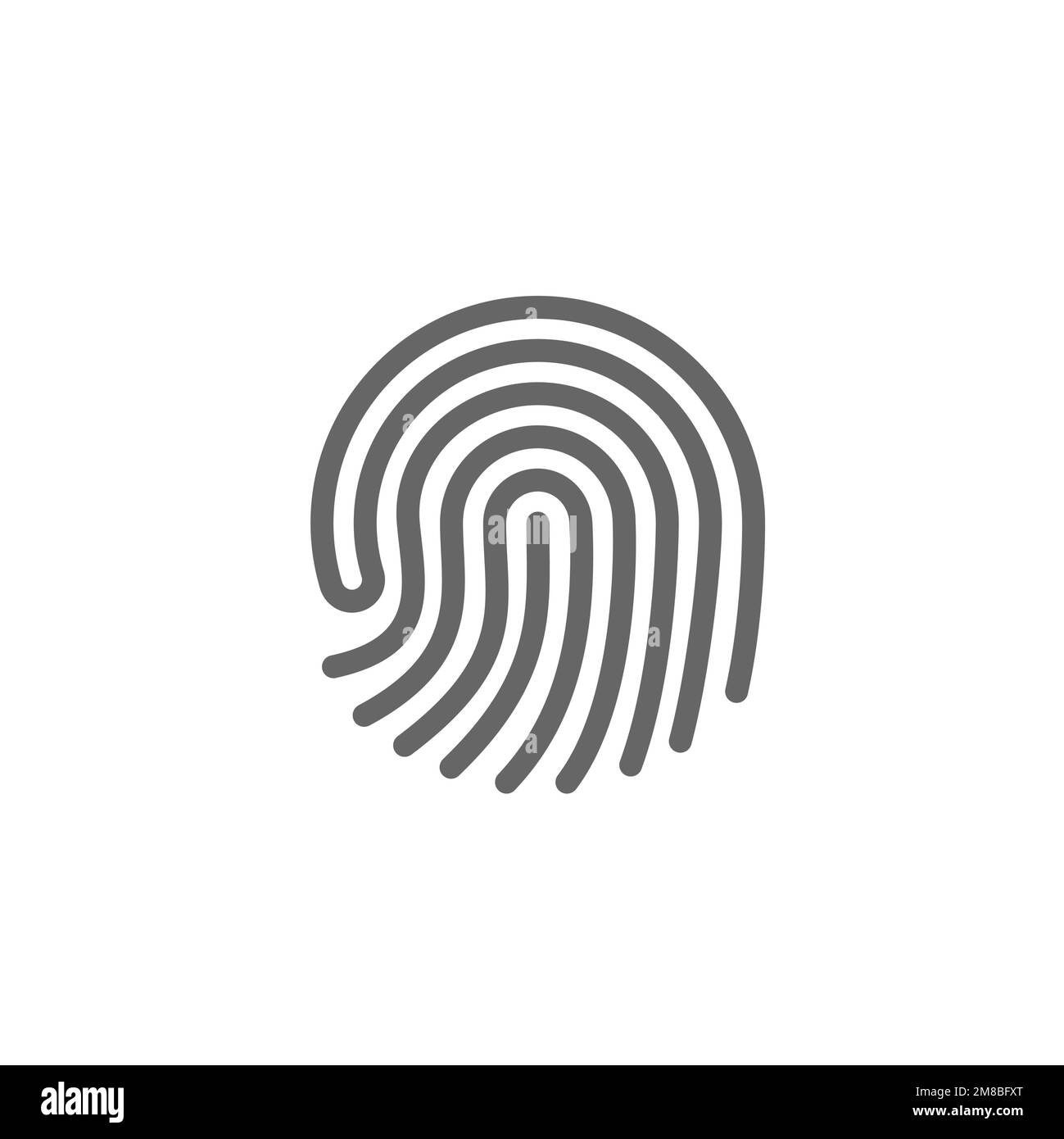 Fingerprint icon. Graphic resource template, vector illustration Stock ...