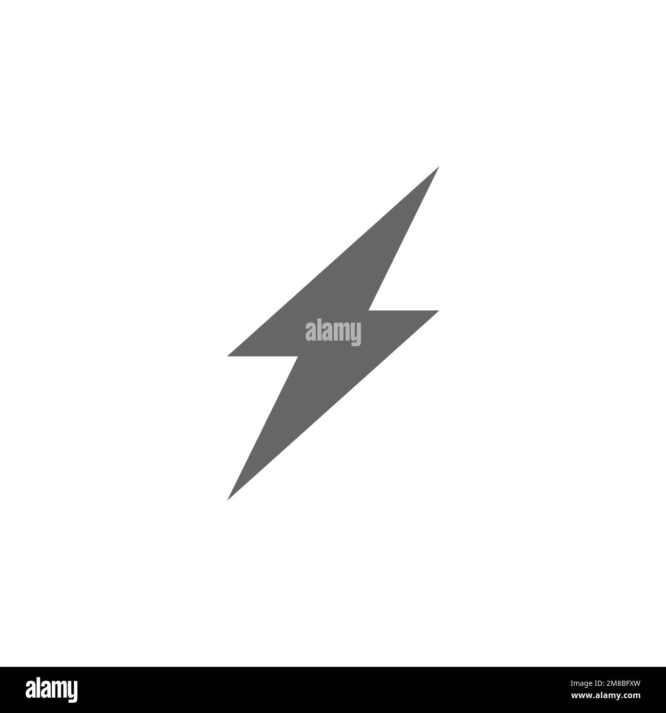 Lightning icon, graphics resource template, vector illustration Stock ...
