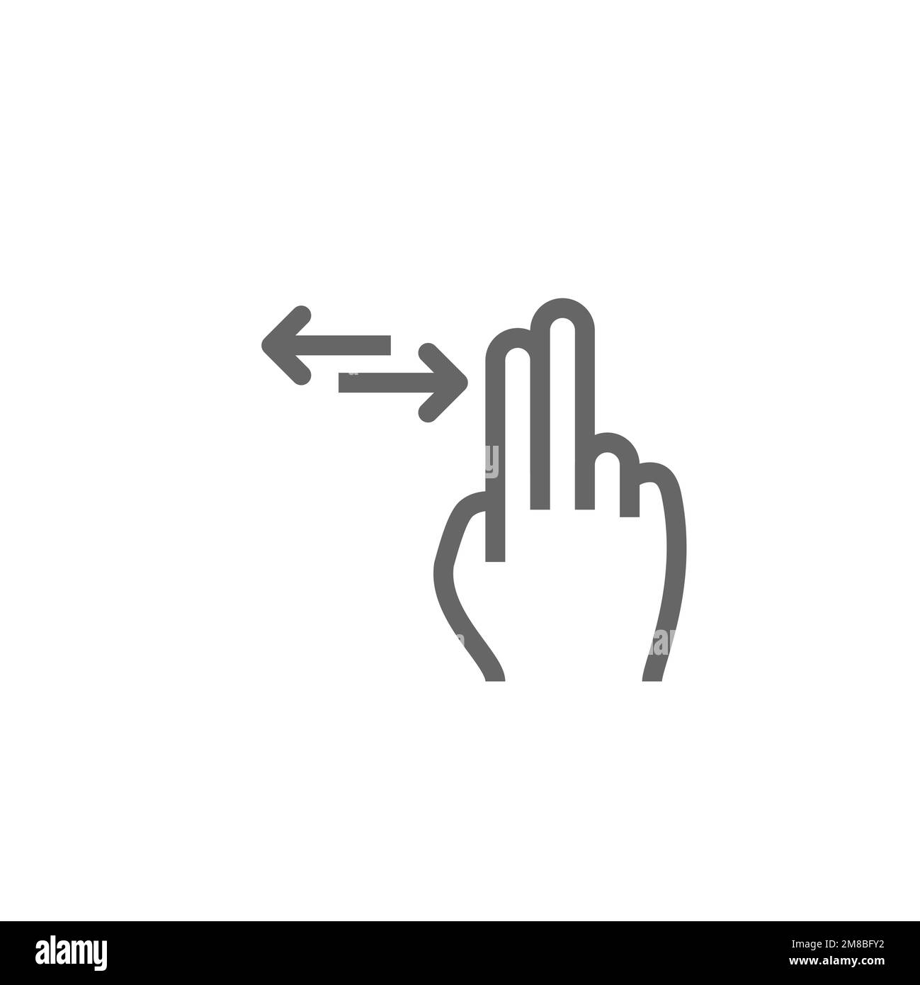 Left and right sliding gesture icons, graphics resource templates ...