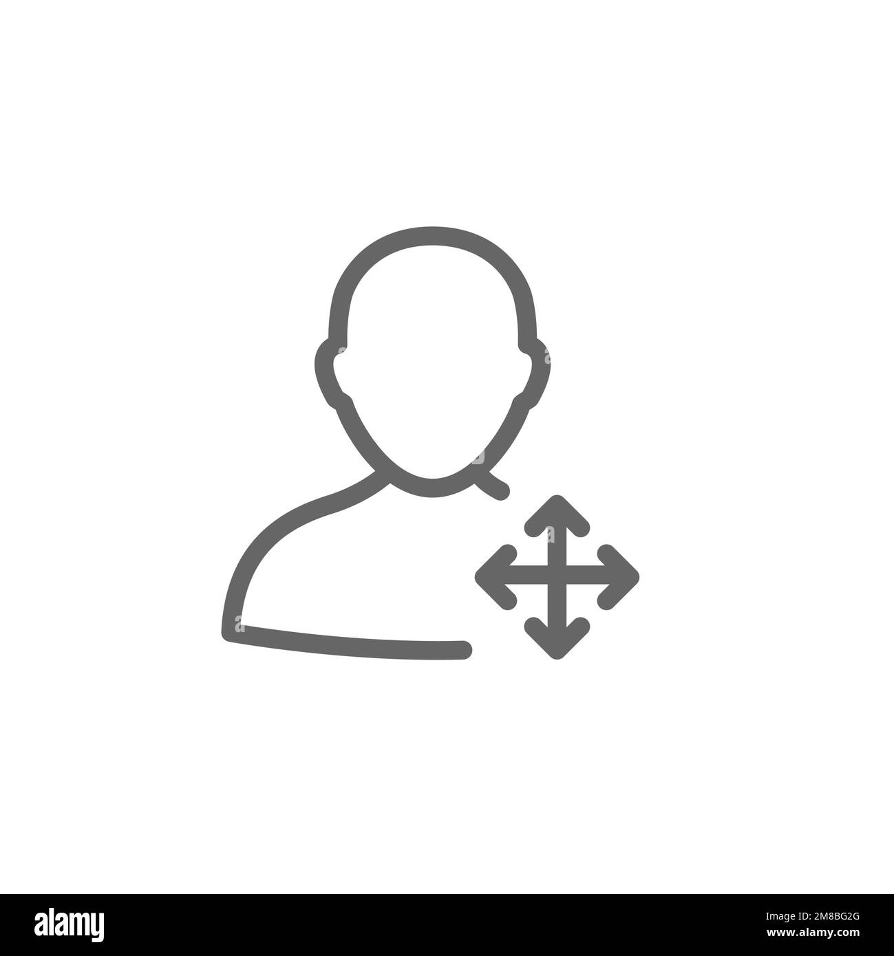 Mobile user icons, graphic resource templates, vector illustrations ...