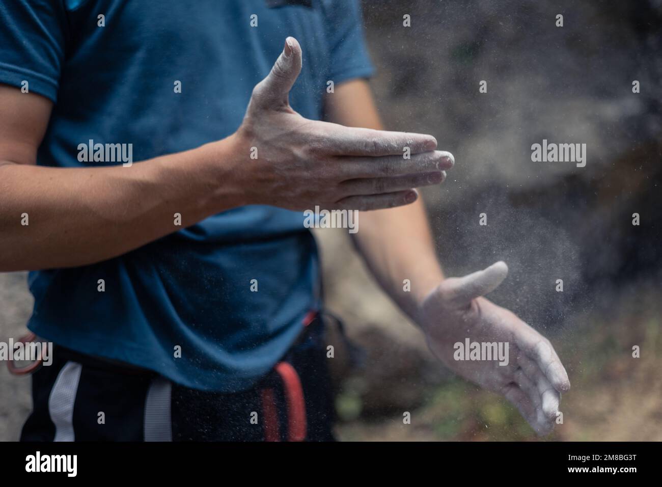 Man covered in white powder hi-res stock photography and images - Alamy