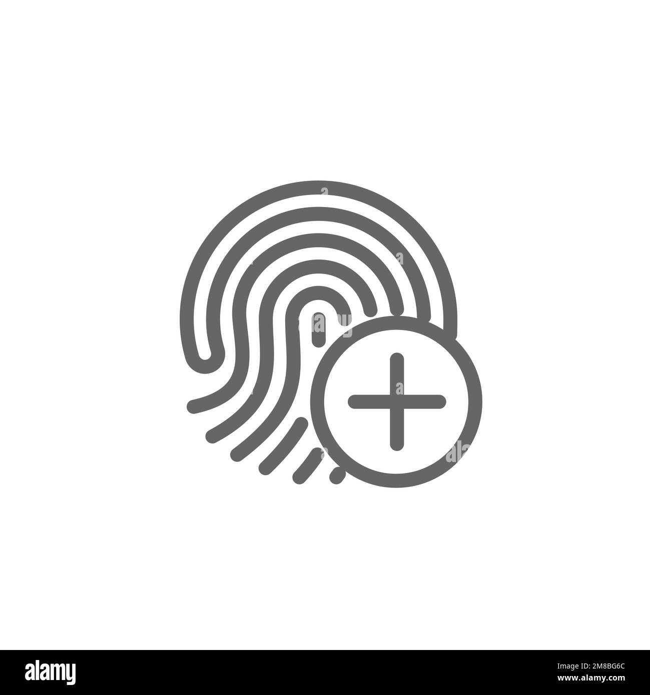Add fingerprint icon. Graphic resource template, vector illustration ...
