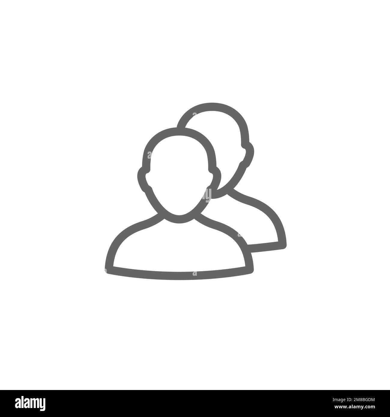 Multi user icons, graphic resource templates, vector illustrations ...