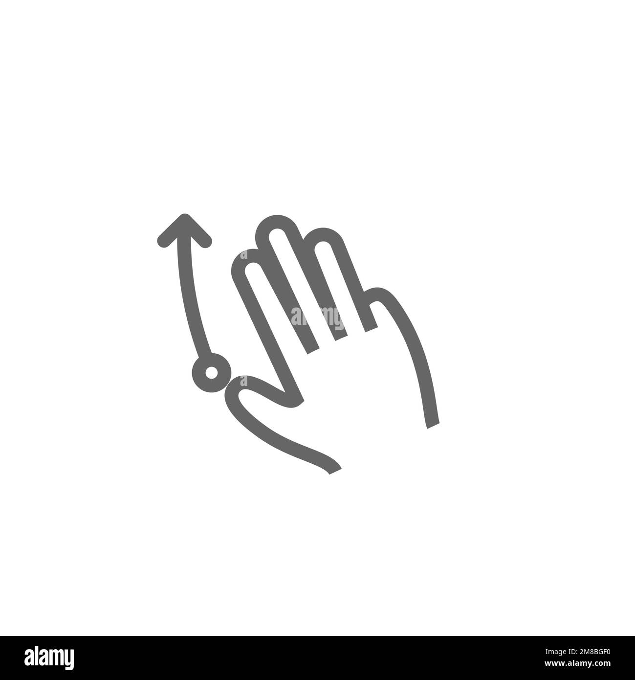 Up gesture icon, graphics resource template, vector illustration Stock ...