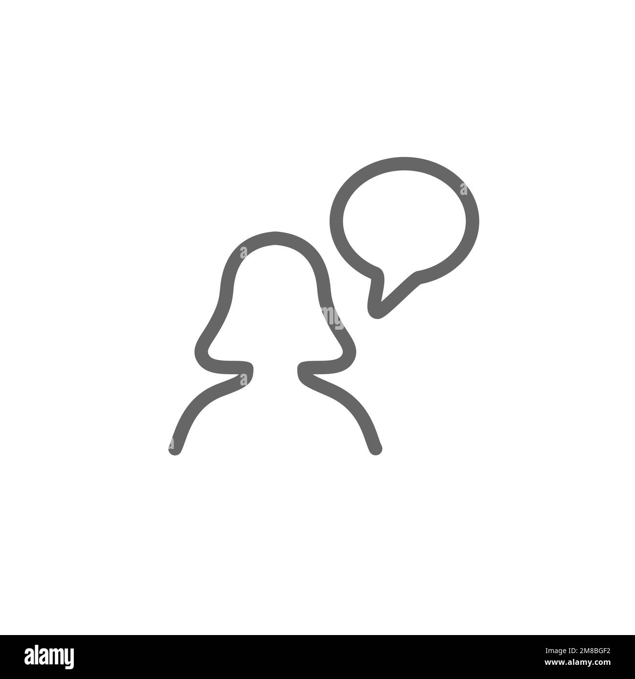 User opinion icon, graphic resource template, vector illustration Stock ...