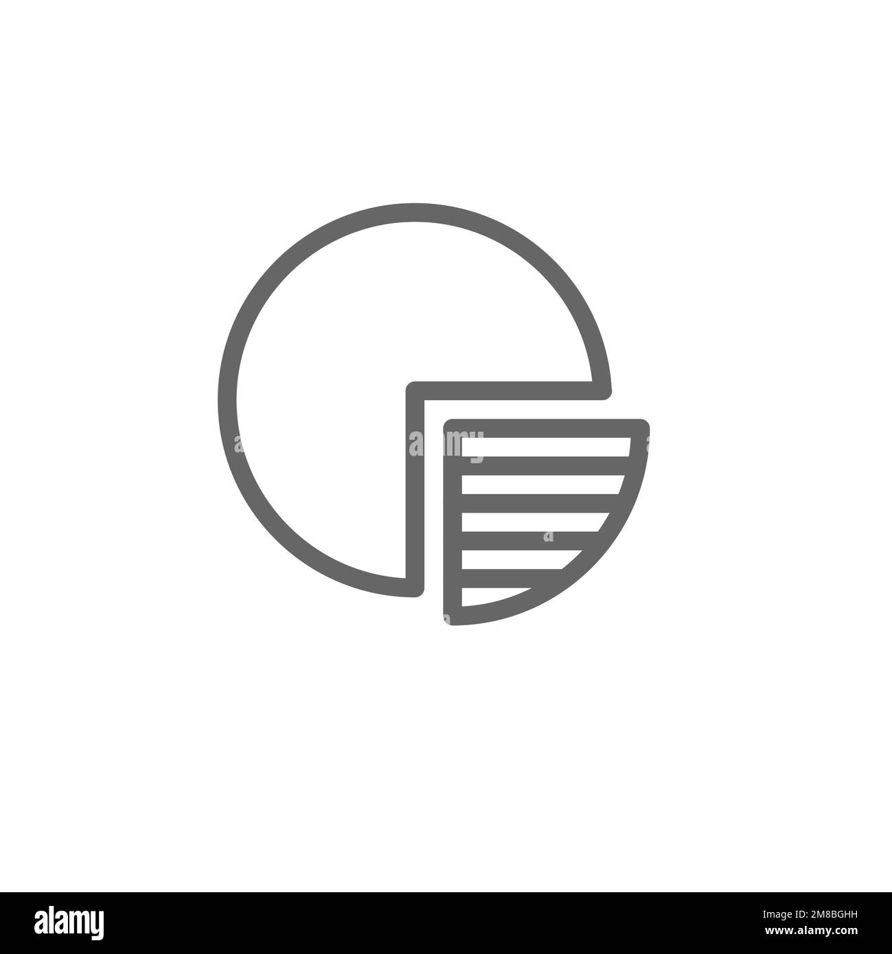 Pie chart icon, percentage graphic resource template, vector ...